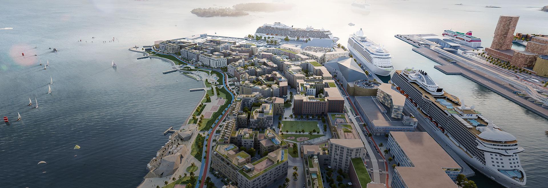 Hernesaaren uuden kaupunginosan esirakentaminen - Boskalis-terramare